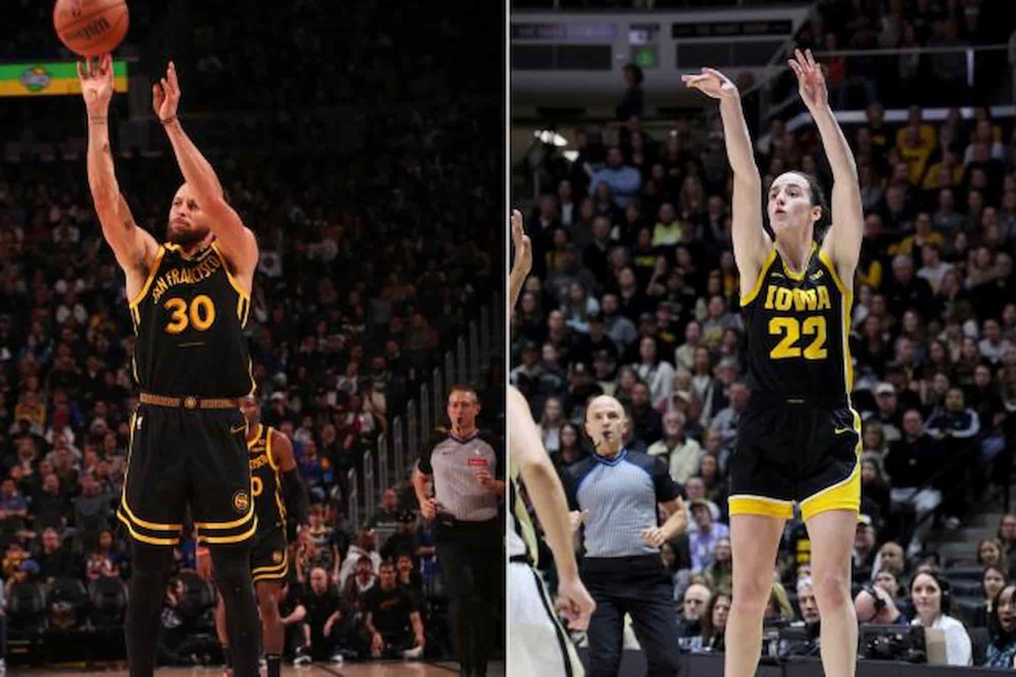 Caitlin Clark vs. Stephen Curry at 2025 NBA All-Star Weekend In the ...